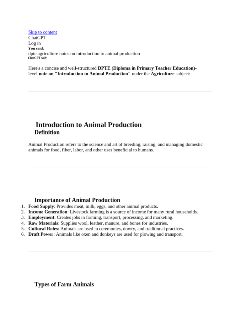 Overview of Animal Production Systems | PDF | Livestock | Agriculture