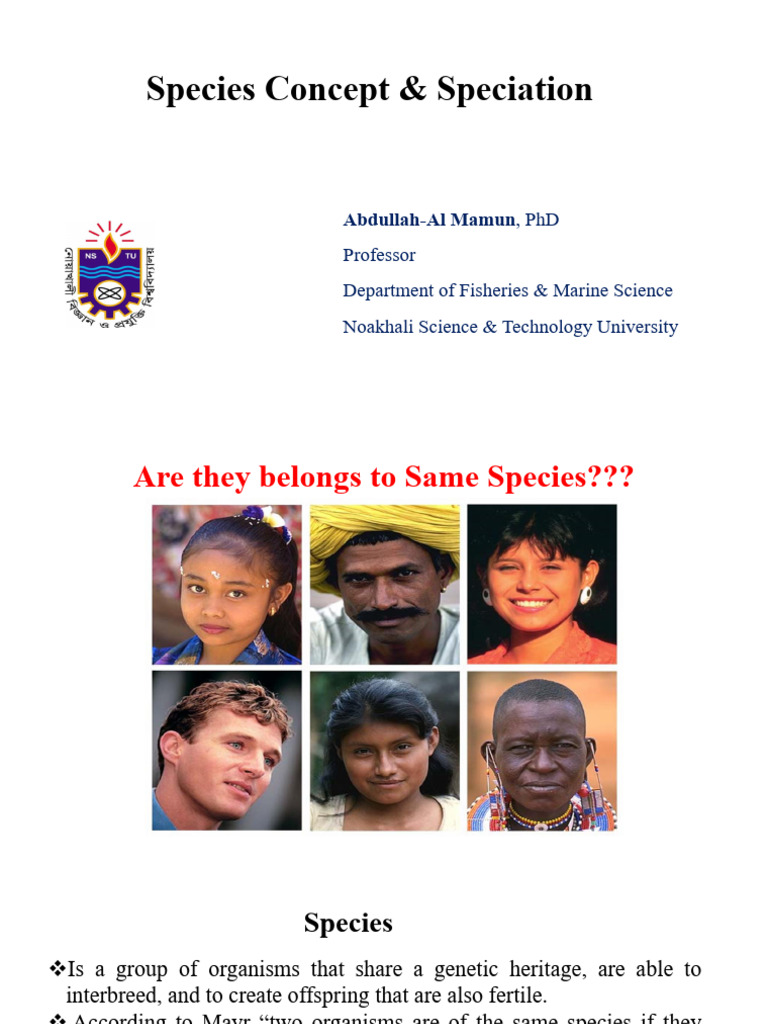 Lec-5 Species Concept & Speciation | PDF | Species | Nature