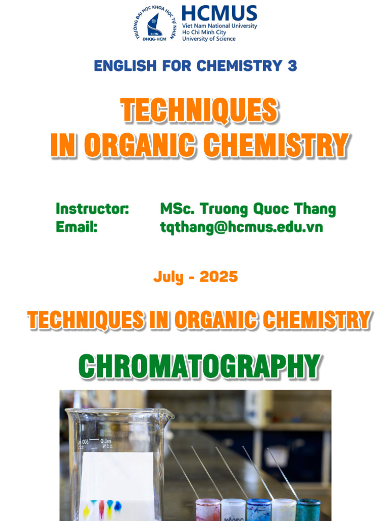 English for Chemistry 3 Chromatography | PDF | Thin Layer ...