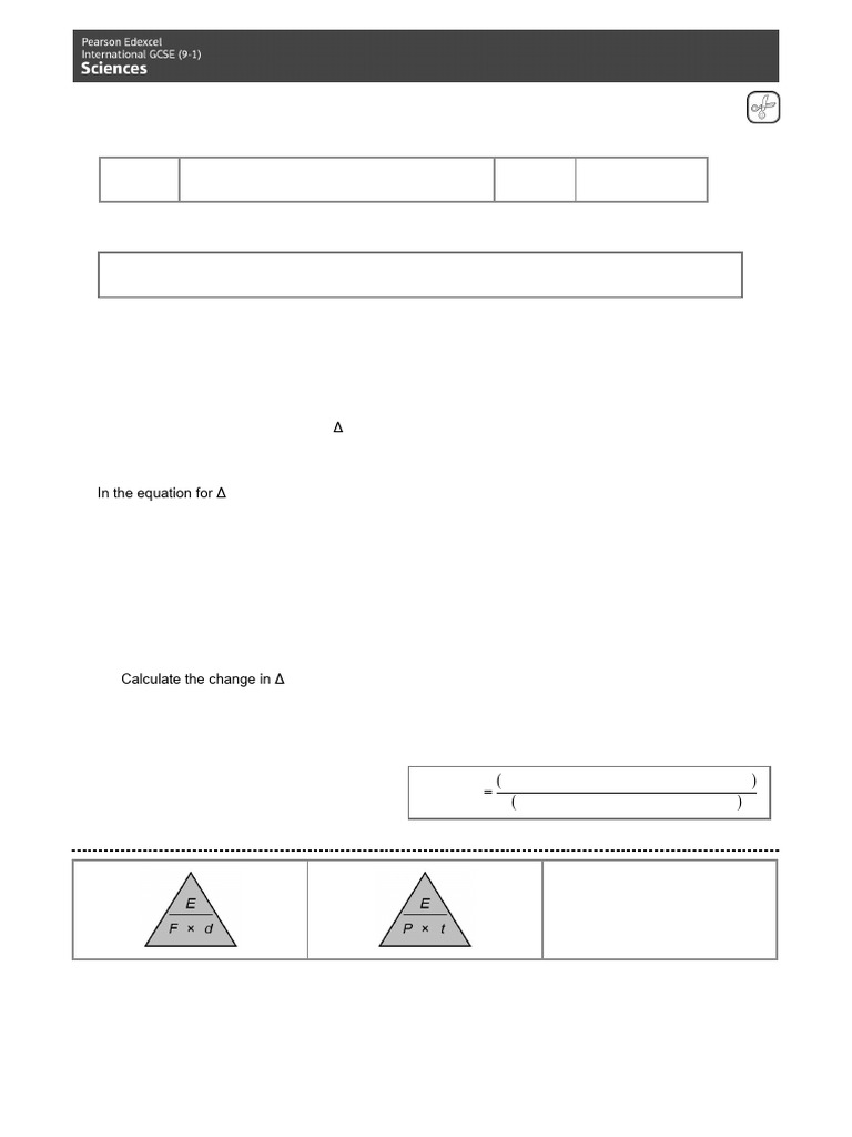 Work and Power Calculation Worksheet | PDF | Force | Mass