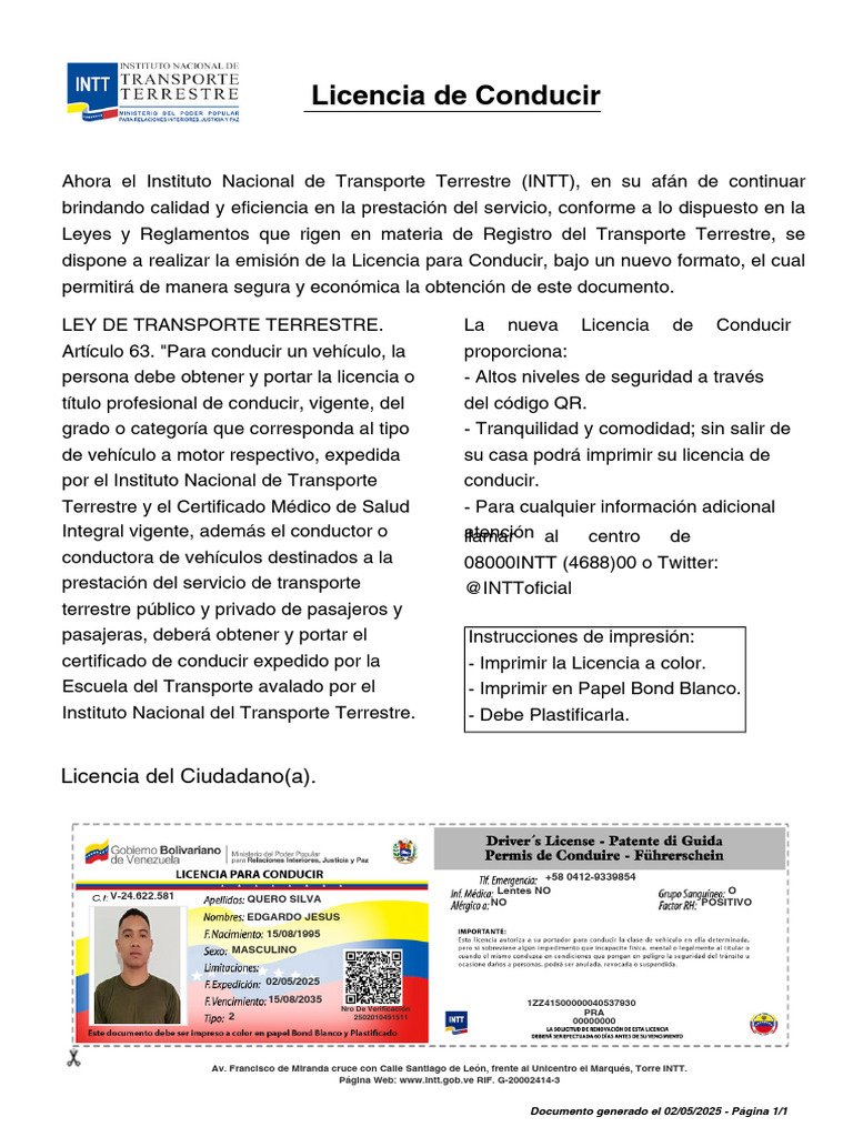 2502010491511.pdf 20250803 091729 0000 | PDF | Transporte | Licencia de ...