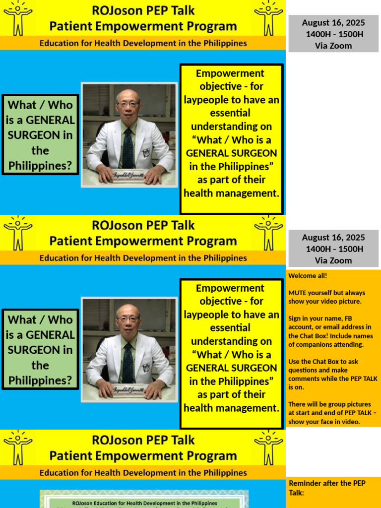 ROJoson PEP Talk: What / Who Is A General Surgeon in The Philippines ...