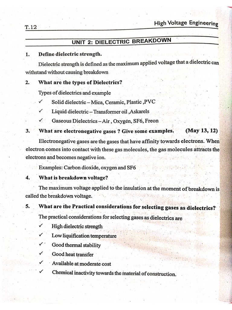 HVE Unit-2 Two Mark Q & A | PDF