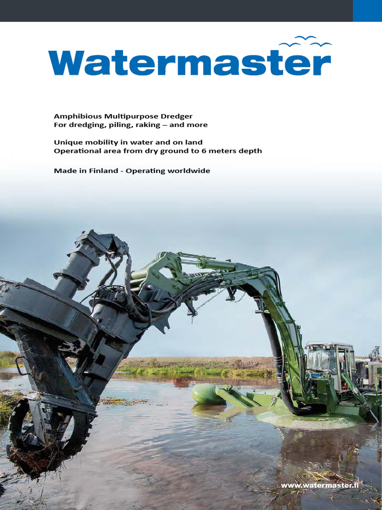 Watermaster Brochure English 1 | PDF | Dredging