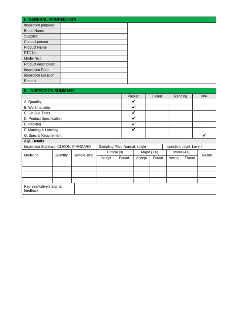 Blender & Juicer Inspection Report | PDF