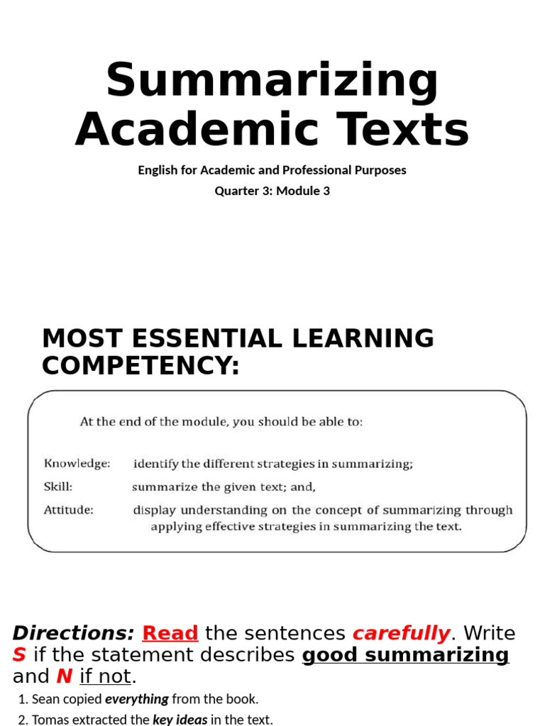 Summarizing Strategies in Education | PDF | Cinderella | Climate Change