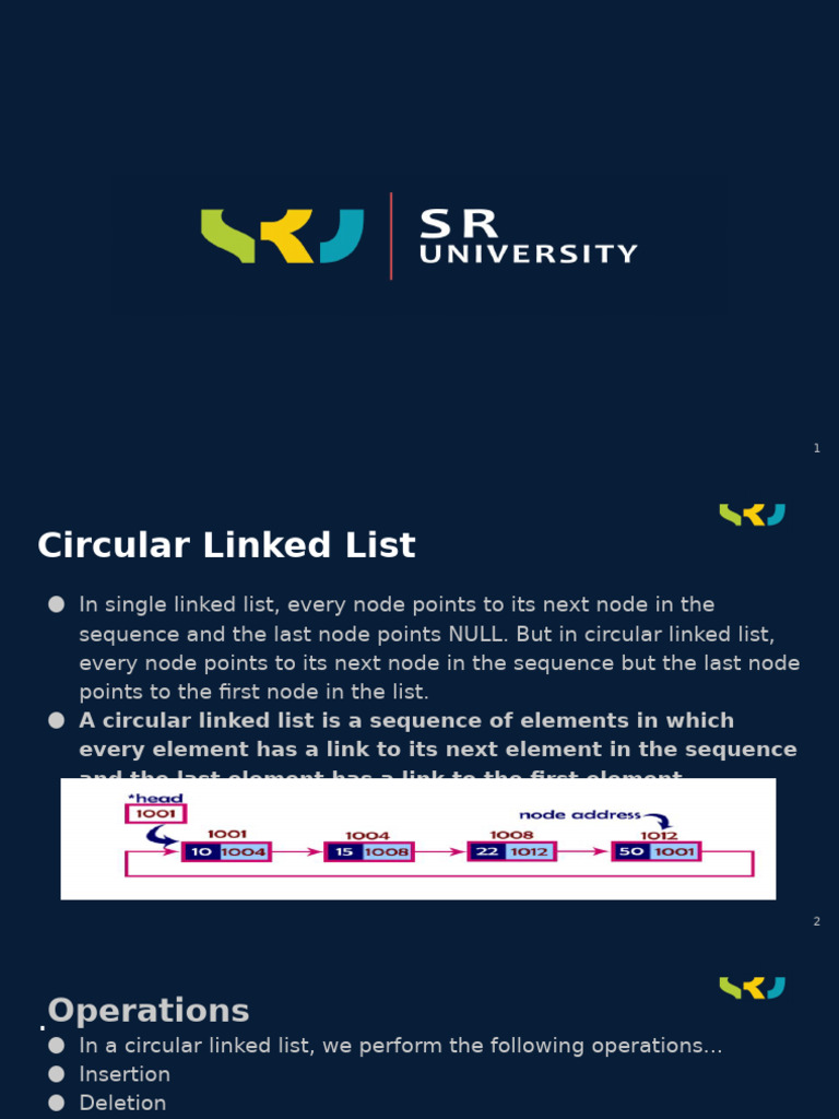 Lecture_12_circular_linked_list_Insertion and deletion | PDF
