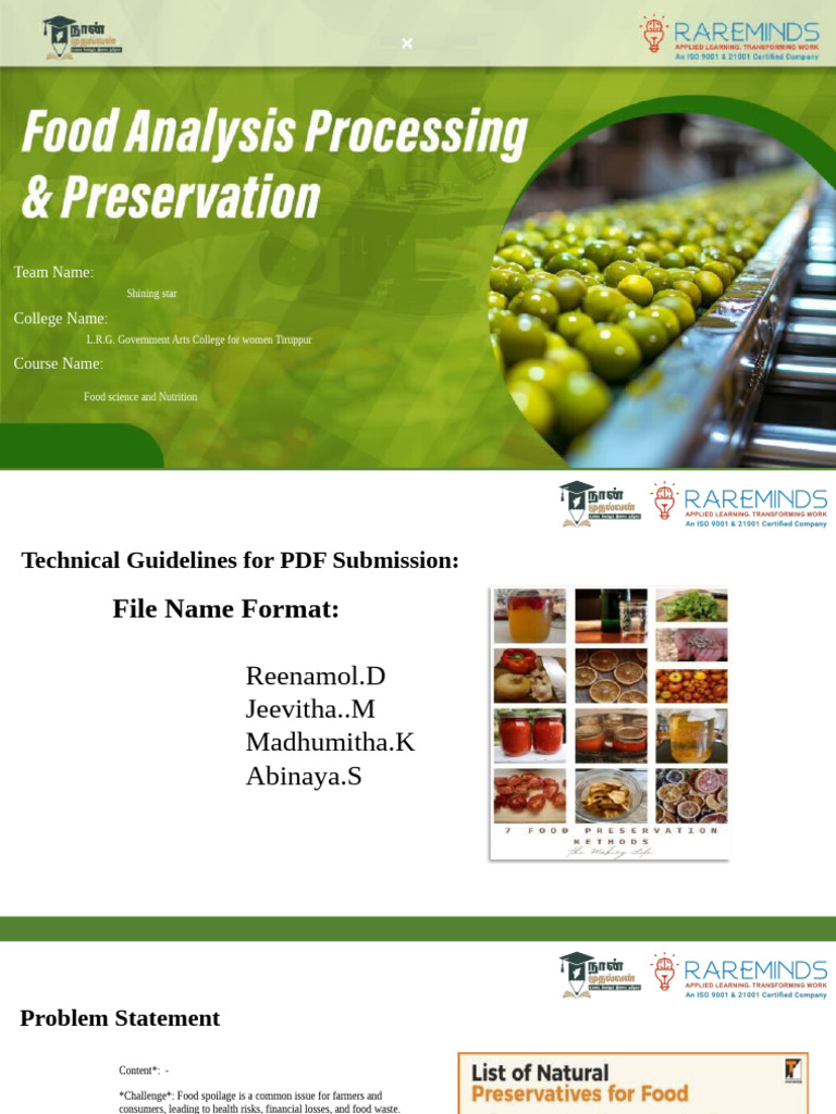 Natural Food Preservation Solutions | PDF | Food Preservation | Foods