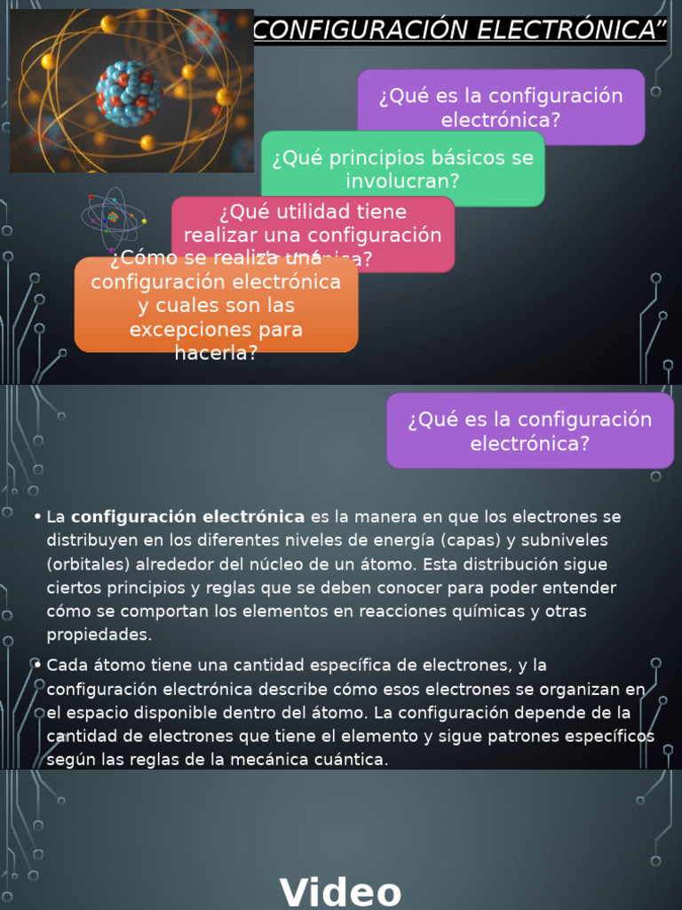 Configuración Electrónica | PDF