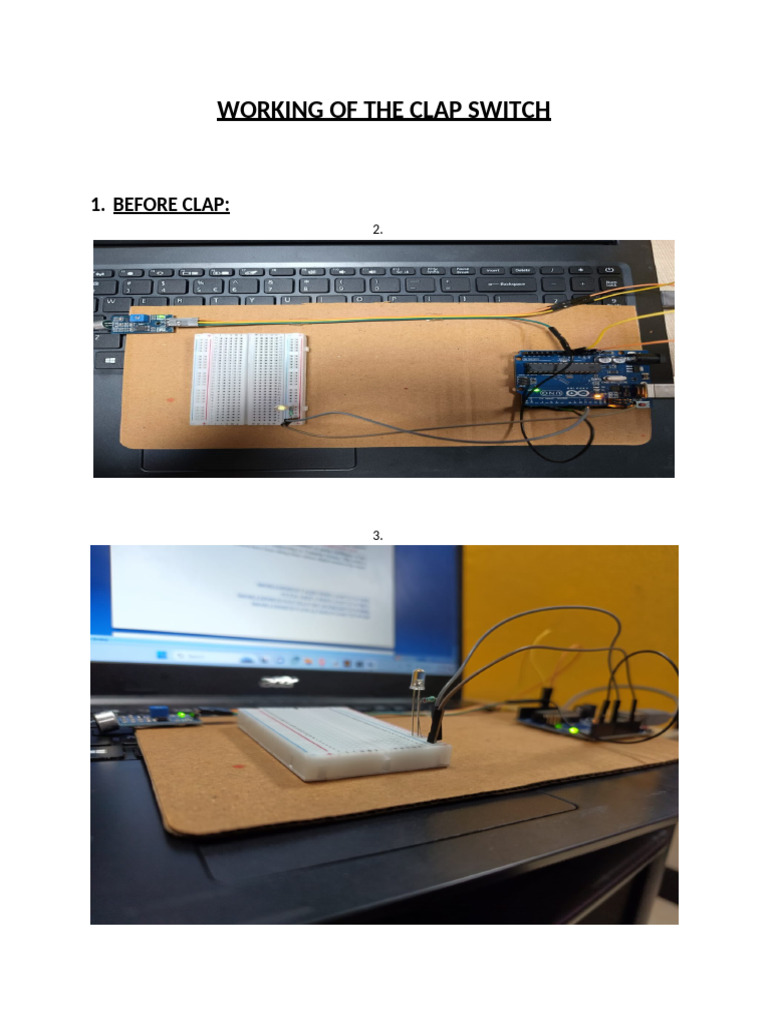 Working of The Clap Switch | PDF