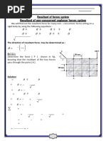 Lecture 9 - Resultants of Coplanar Force Systems | PDF | Force | Euclidean Vector
