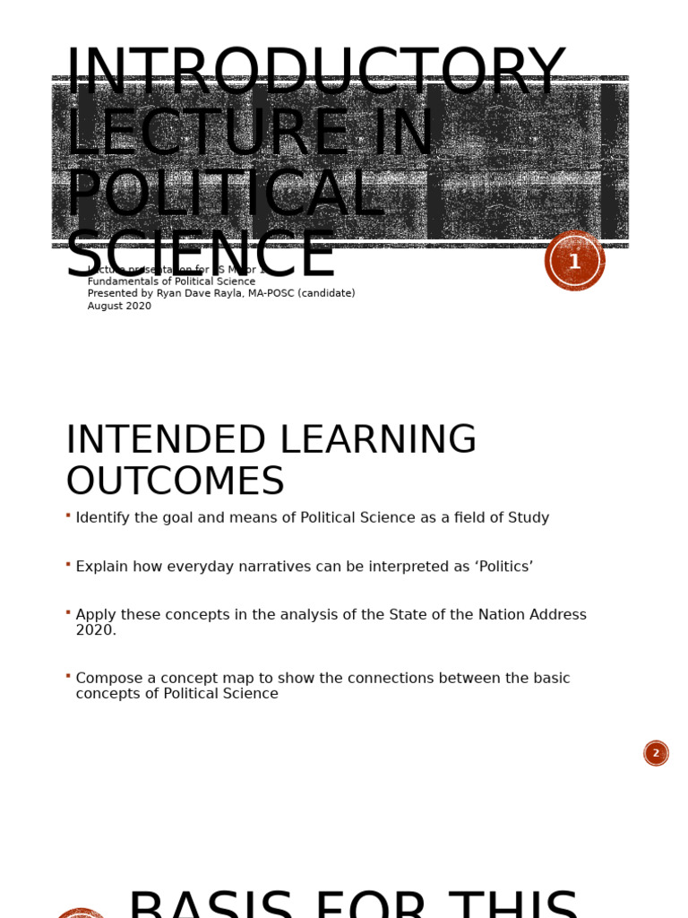 Basic Concepts in Political Science | PDF | Science | Knowledge