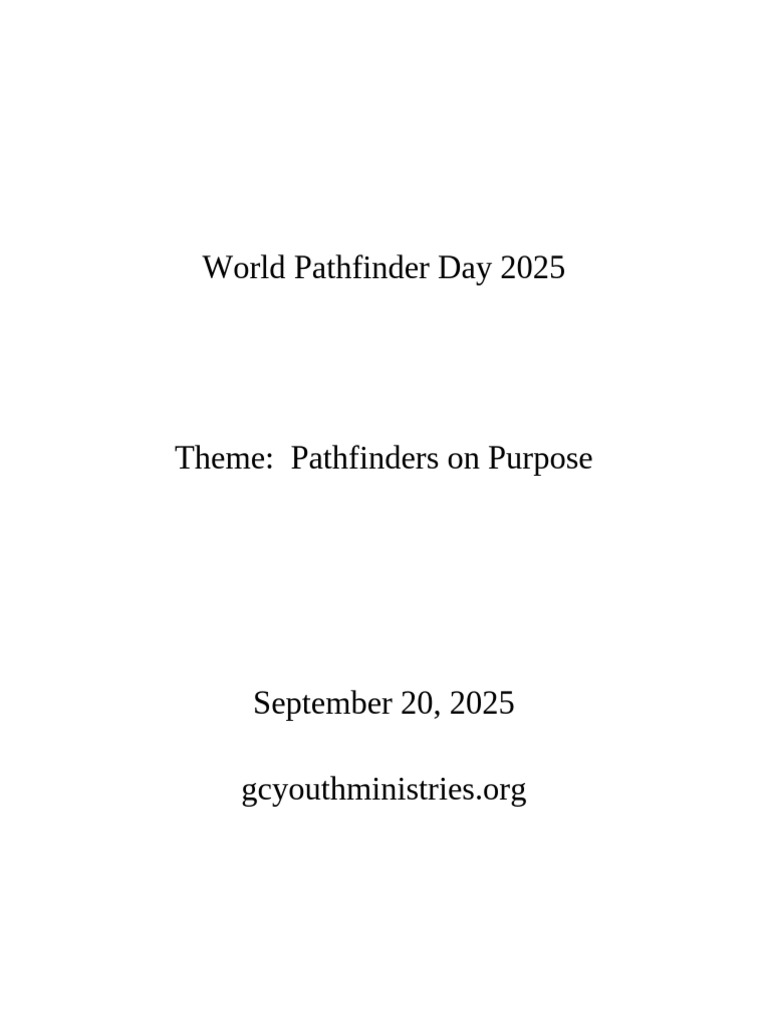 World Pathfinder Day 2025 Overview | PDF | David | Books Of Samuel