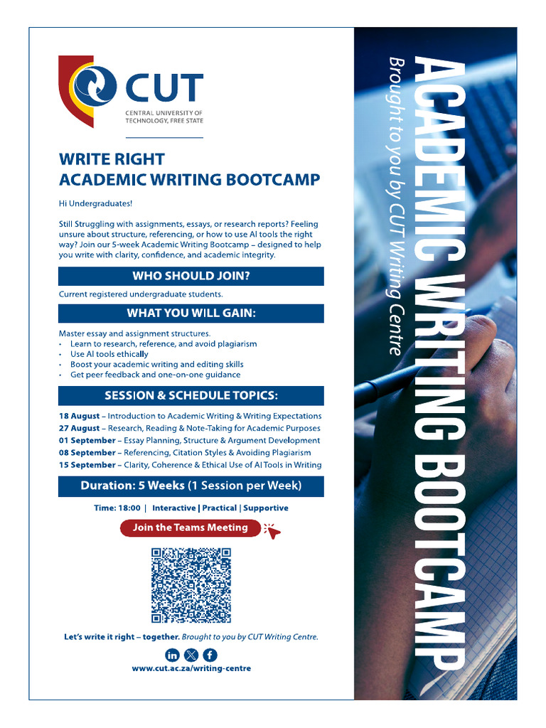 Writing Centre Poster - Writing Bootcamp-V2 | PDF