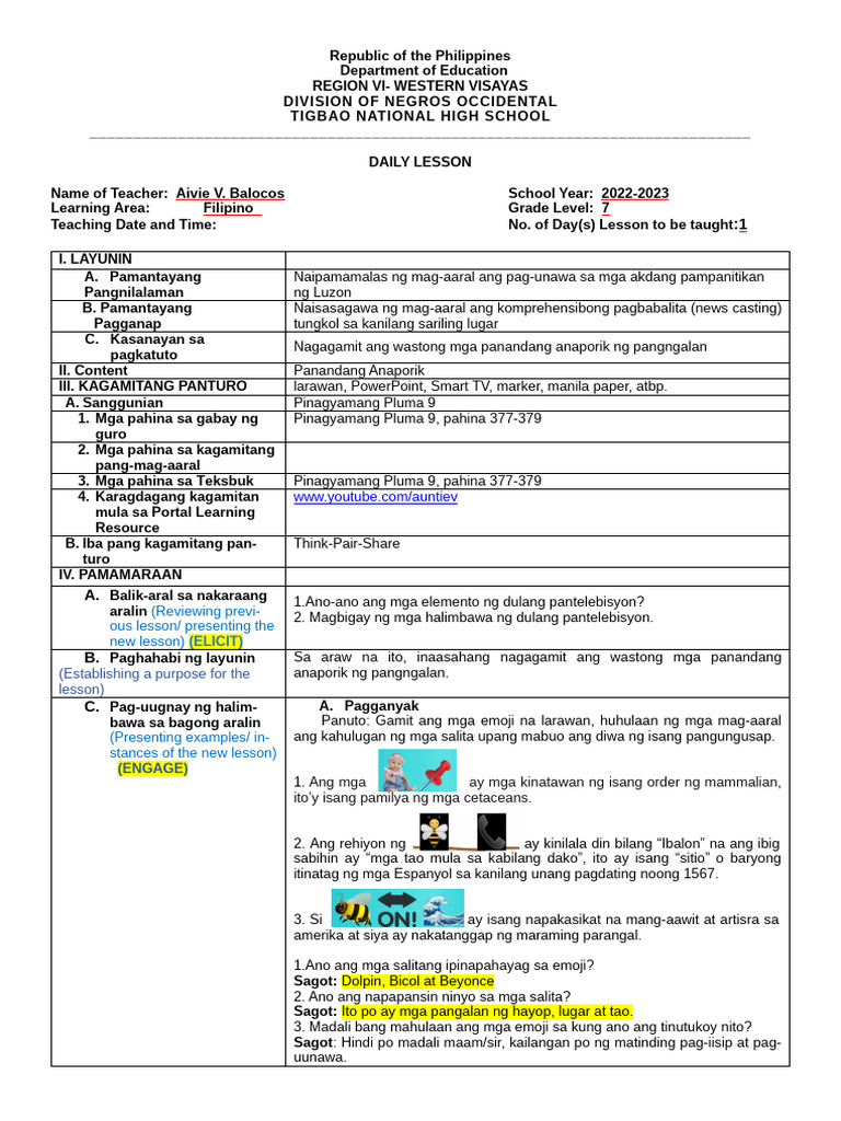 DLP Fil7 3RDQ WK6 | PDF