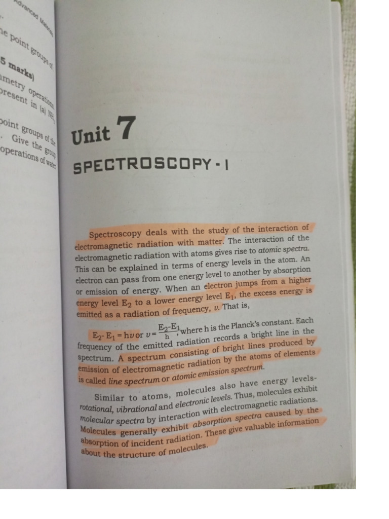 Spectroscopy 1 | PDF