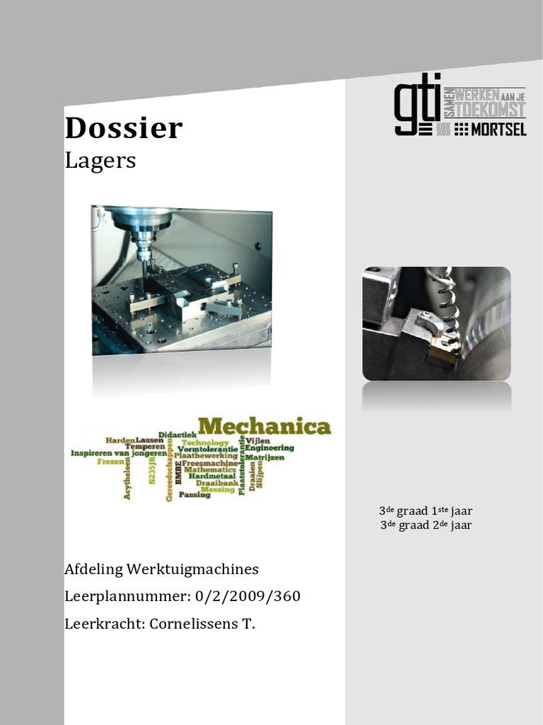 Dossier Lagers Soorten en Gebruik | PDF