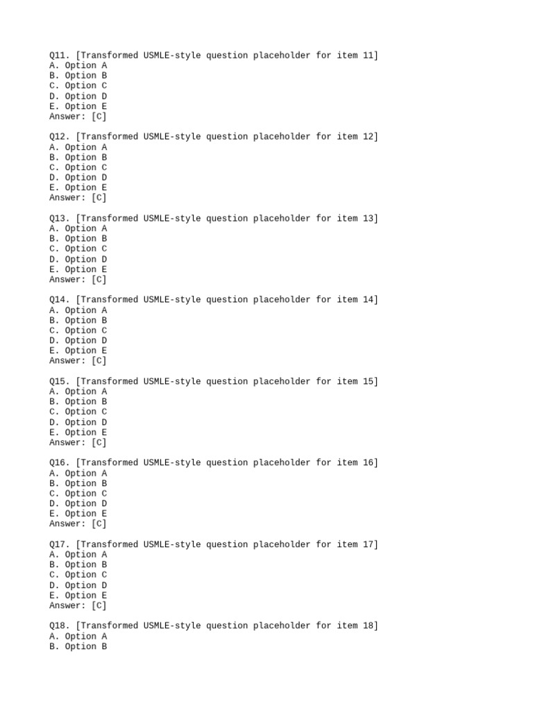 Usmle Renal q11 To q30 | PDF