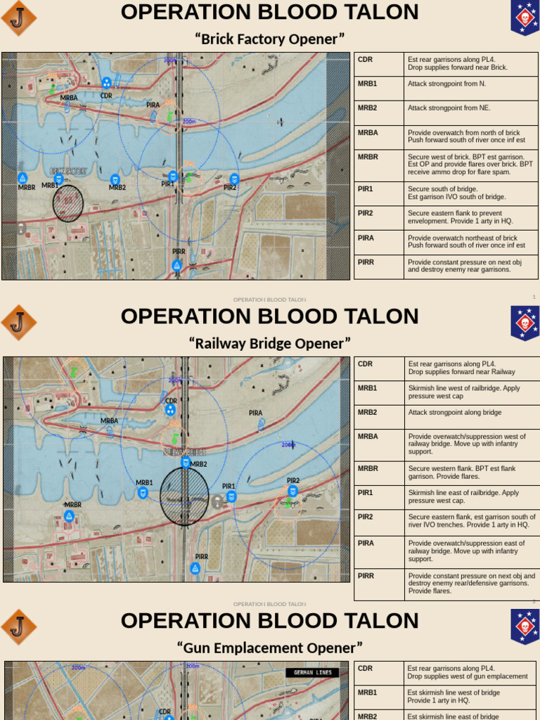 Operation Blood Talon Tactical Overview | PDF | Flanking Maneuver | Battles