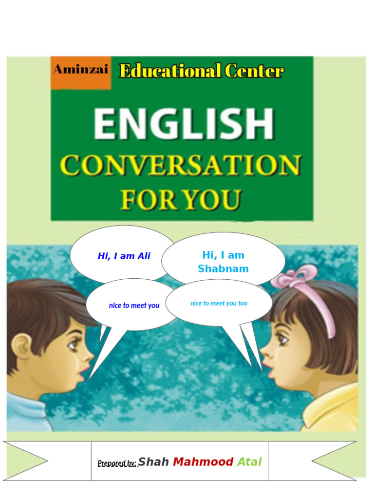 Cover Page For Conversation | PDF