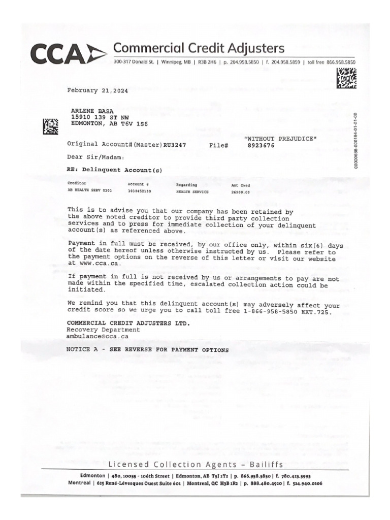 CCAD Commercial Credit Adjusters | PDF