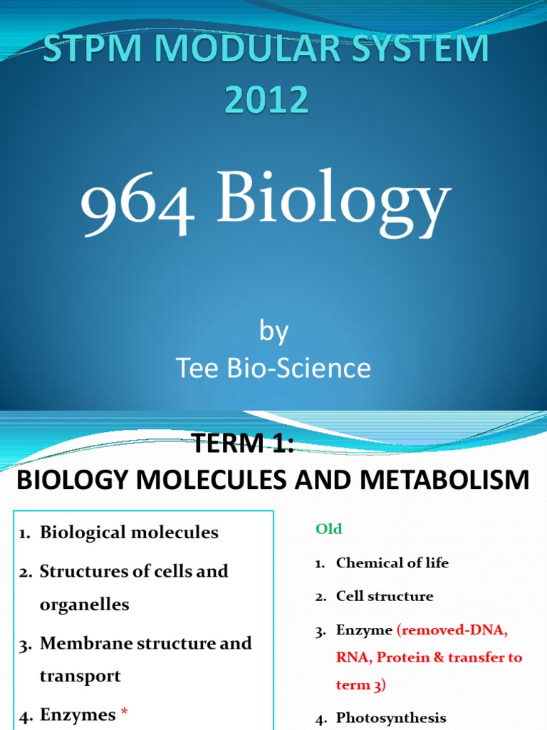 Form 6 Modular Biology Overview | PDF | Genetics | Biology