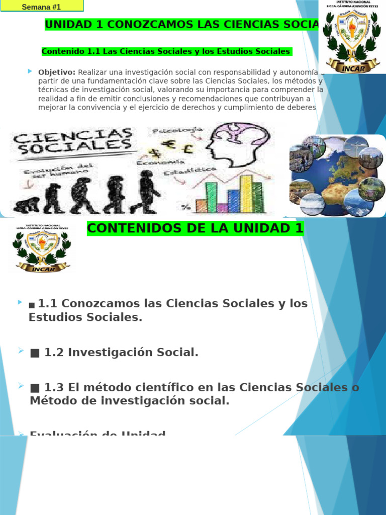 Contenido 1.1 Los Estudios Sociales y Las Ciencias Sociales | PDF