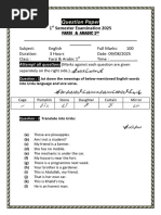 Class-5 - Model Paper | PDF