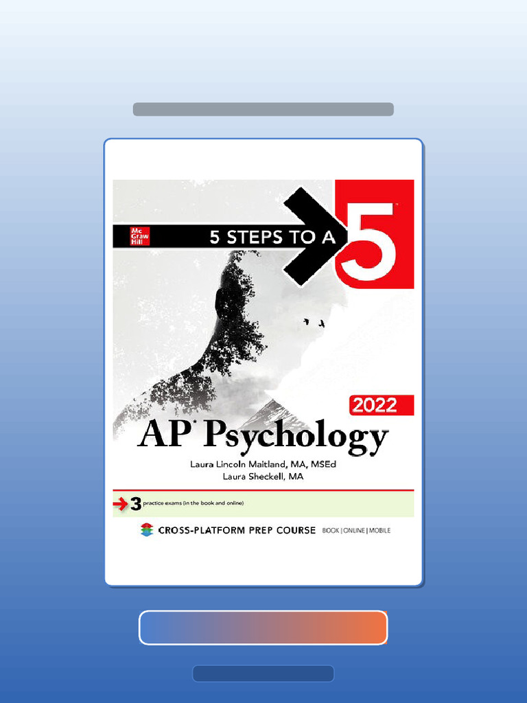 5 Steps to a 5 AP Psychology 2022 1st Edition Laura Lincoln Maitland ...