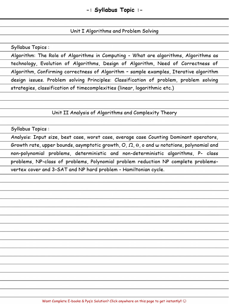Algorithm Analysis and Complexity | PDF | Time Complexity | Summation