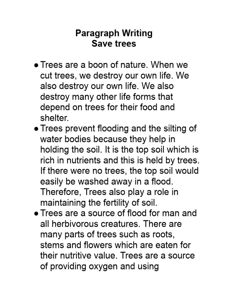 Paragraph Save Trees' and Time Is Money' | PDF