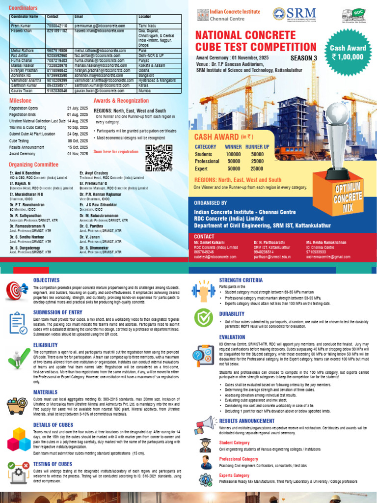 National Concrete Cube Test Competition | PDF | Concrete | Materials
