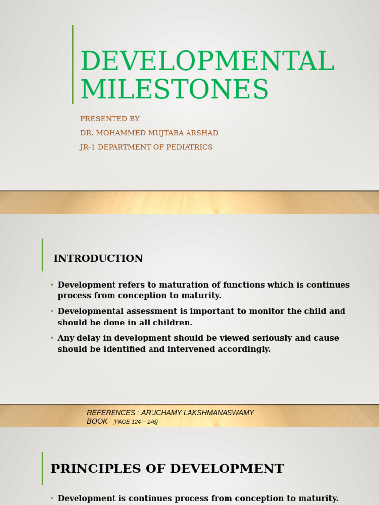 Developmental Milestones Pdf Child Development