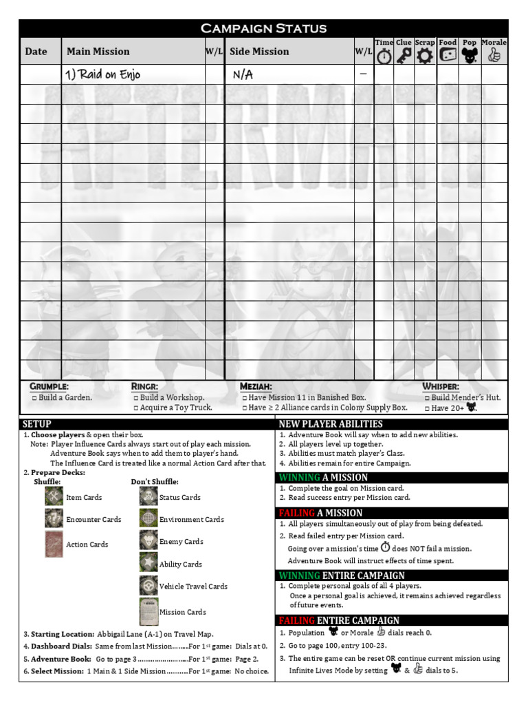 Campaign Mission Guidelines | PDF | Gaming