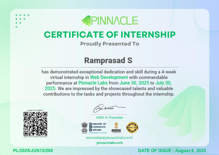 PL 2025 Jun13 200 Certificate | PDF