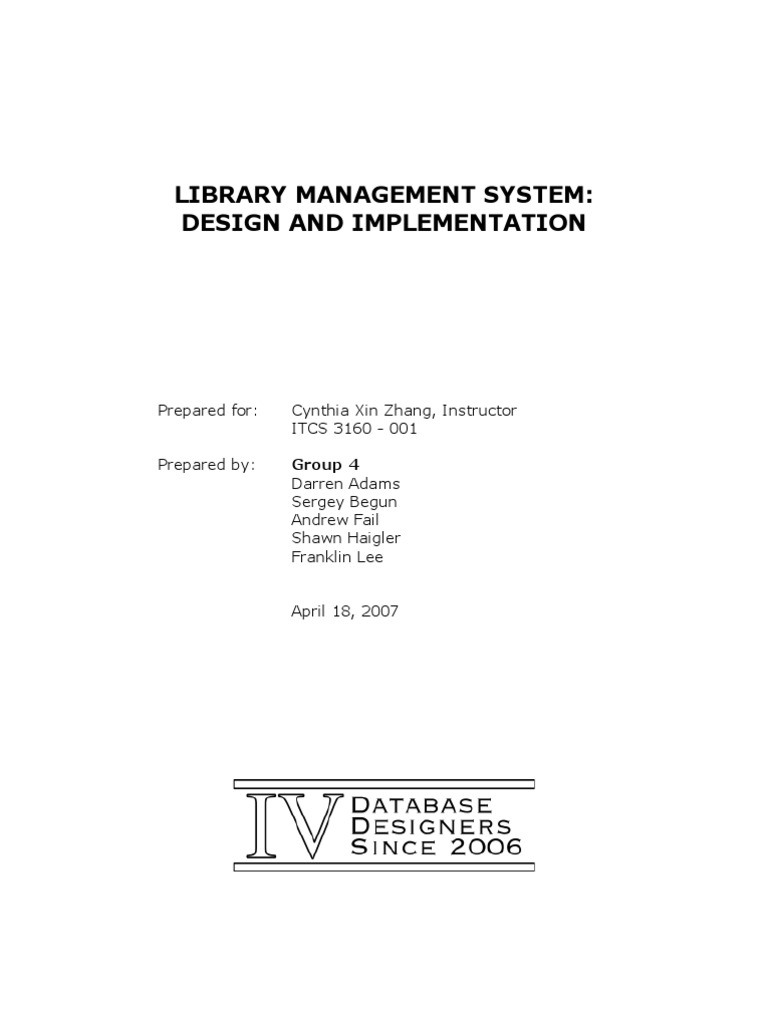 Library System | PDF