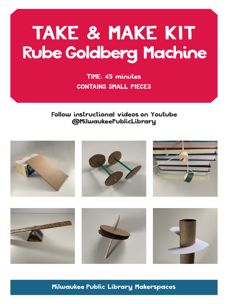 Rube Goldberg Machine Kit Instructions | PDF | Lever | Wheel