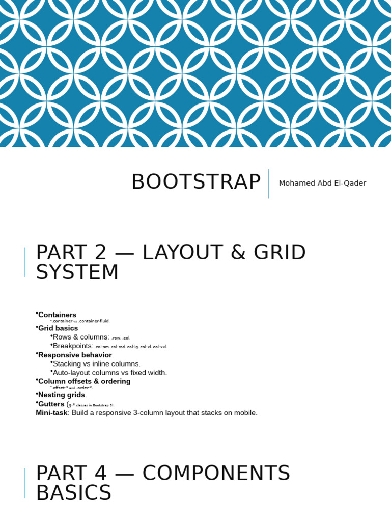 Bootstrap Layout, Components, and Utilities Guide | PDF | Bootstrap ...