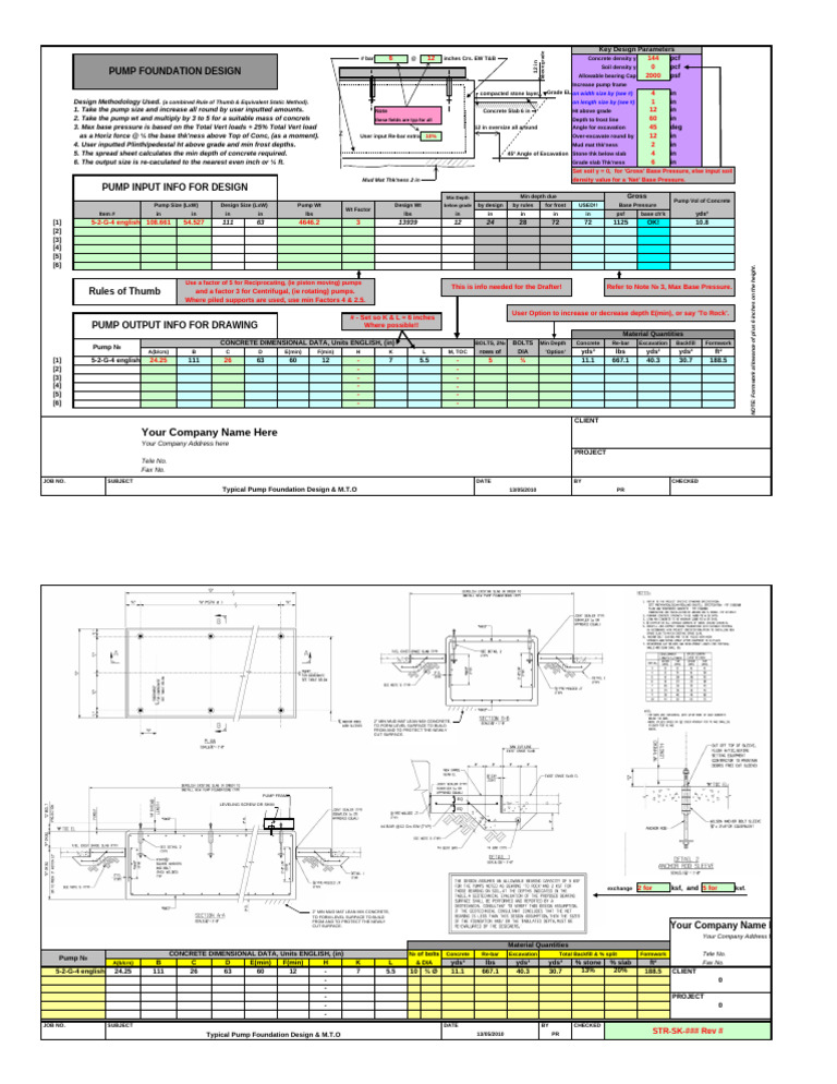 Clean Pump Design and MTO Rev D | PDF | Pump | Mechanical Engineering