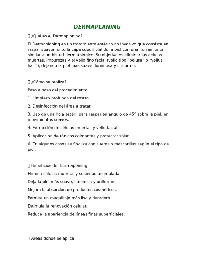 Derma Planing | PDF