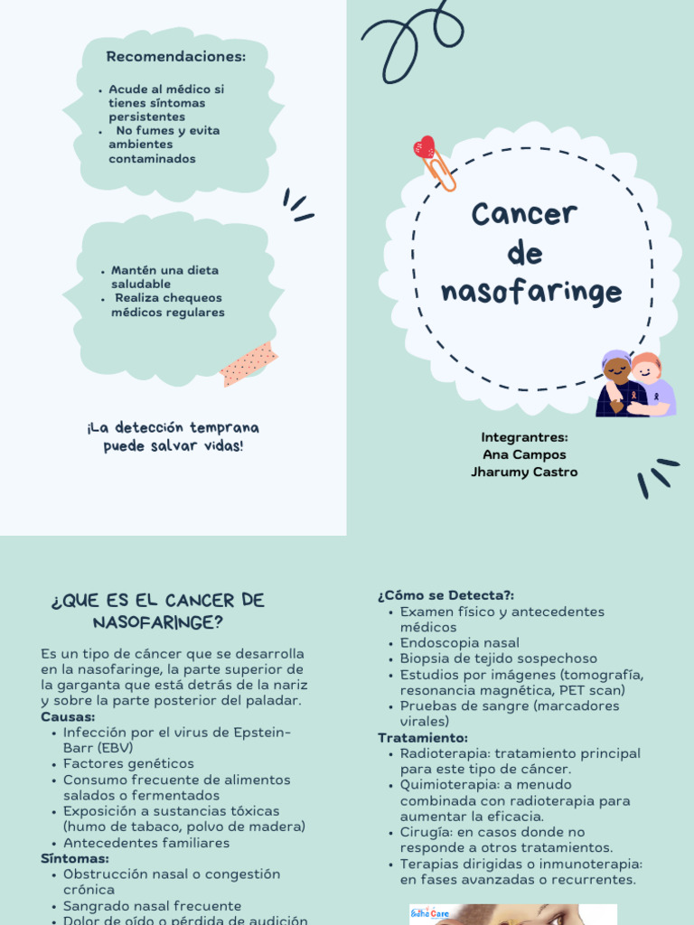 Cáncer de Nasofaringe: Síntomas y Tratamiento | PDF