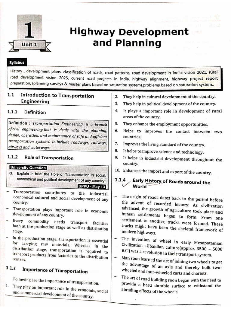 Transportation Engineering Book | PDF