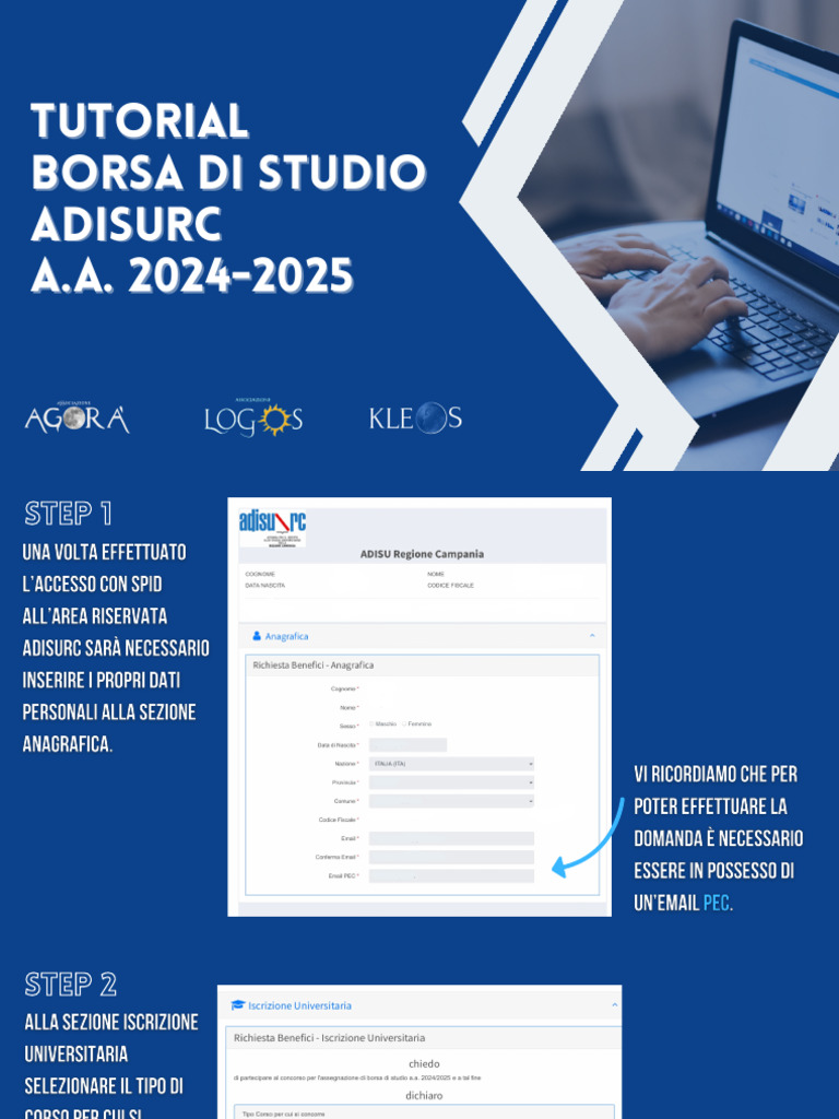 Tutorial Borsa Di Studio Adisurc A.A. 20242025 | PDF