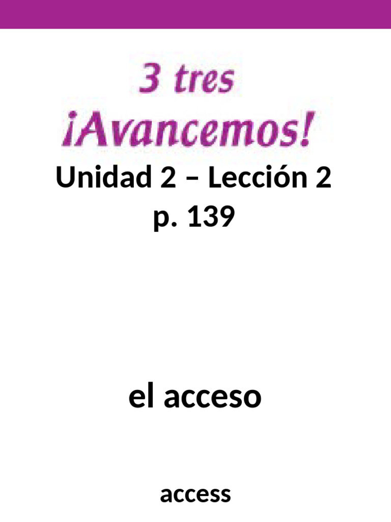 AVANCEMOS 3 - Unidad 2. Lección 2 | PDF | Medios de comunicación en masa