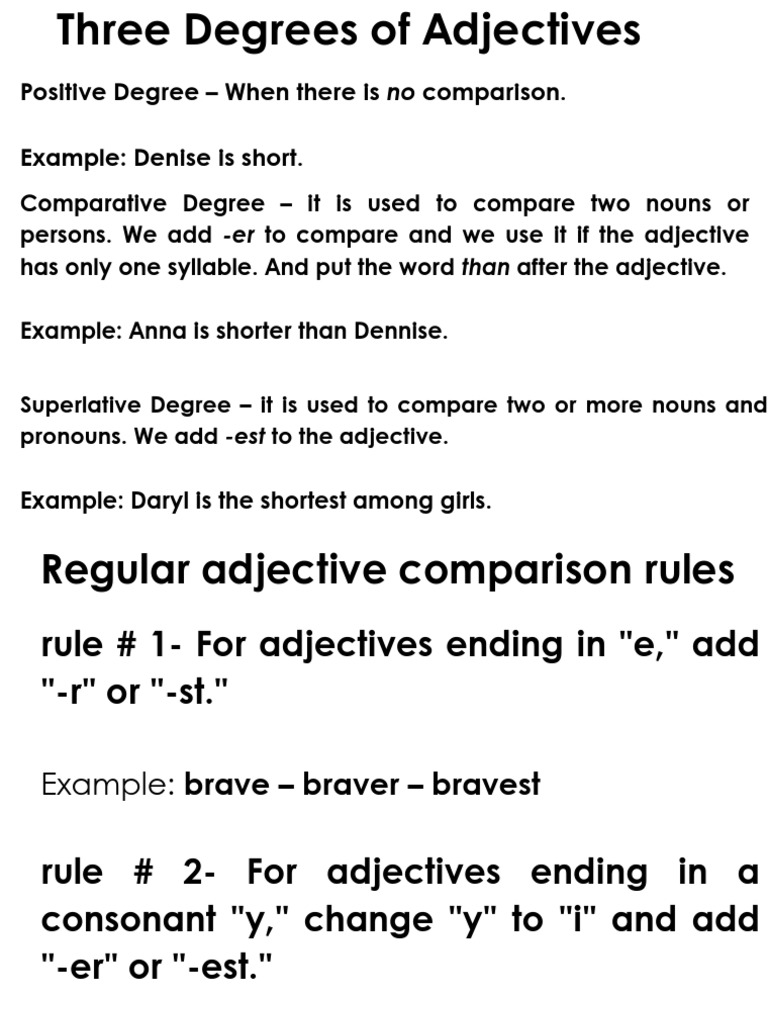 Adjectives (A4 (Landscape) ) | PDF