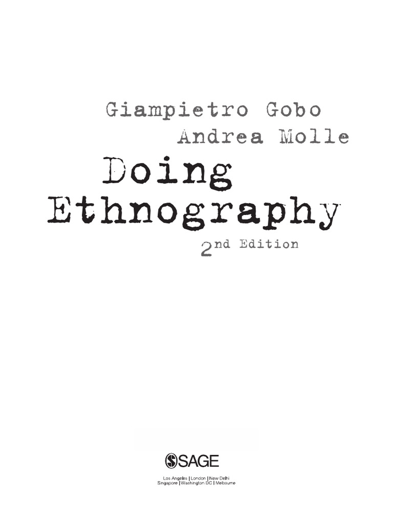 Understanding Ethnographic Methodology | PDF | Ethnography | Anthropology