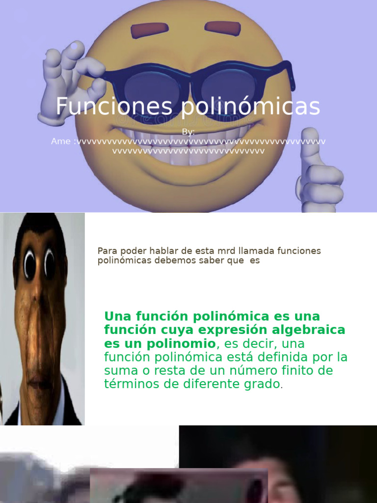Funciones Polinómicas Pero Es Un Meme | PDF | Función (Matemáticas ...
