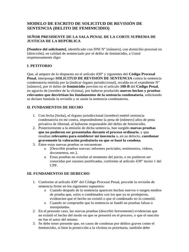 Revision de Sentencia | PDF | Sentencia (ley) | Castigos