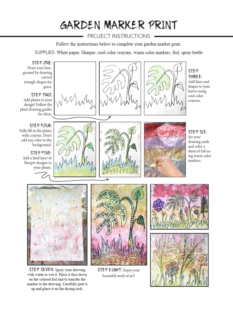 Drawing Plants for Garden Markers | PDF