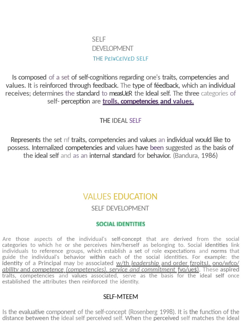 Development: Composed Type | PDF | Identity (Social Science) | Self Concept